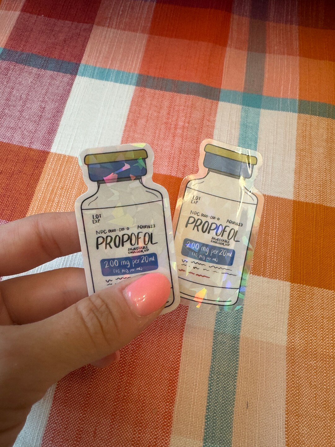 Propofol Prism Holographic Sticker - Etsy