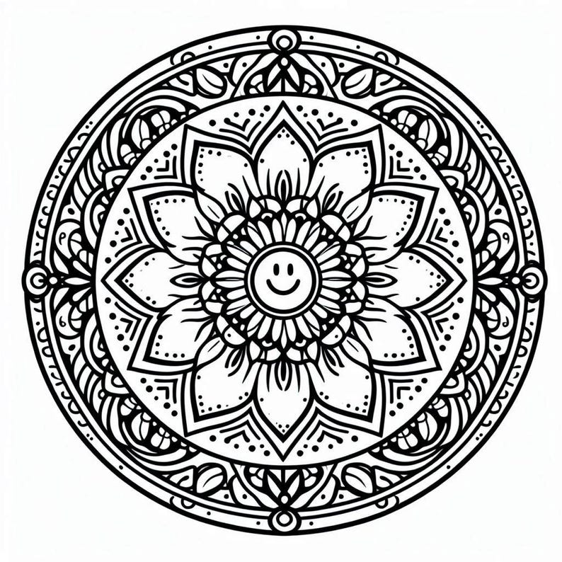 Coloring Book Mandala Calming, for Coloring or Crafting 20 PDF Pages ...