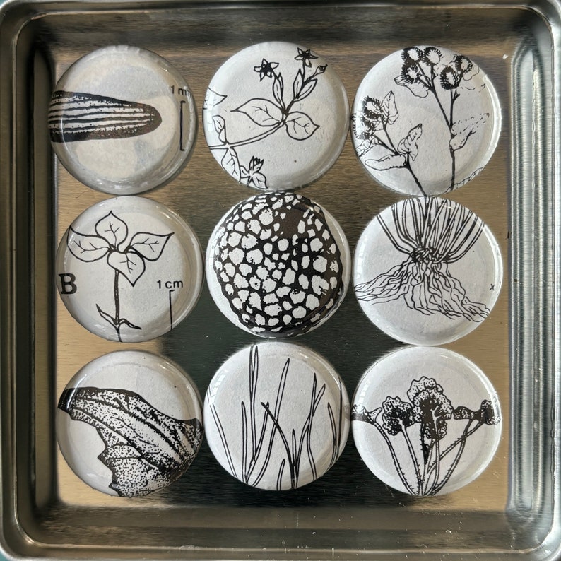 Handmade 1 Round Magnets Featuring Maps, Vintage Papers and Other ...