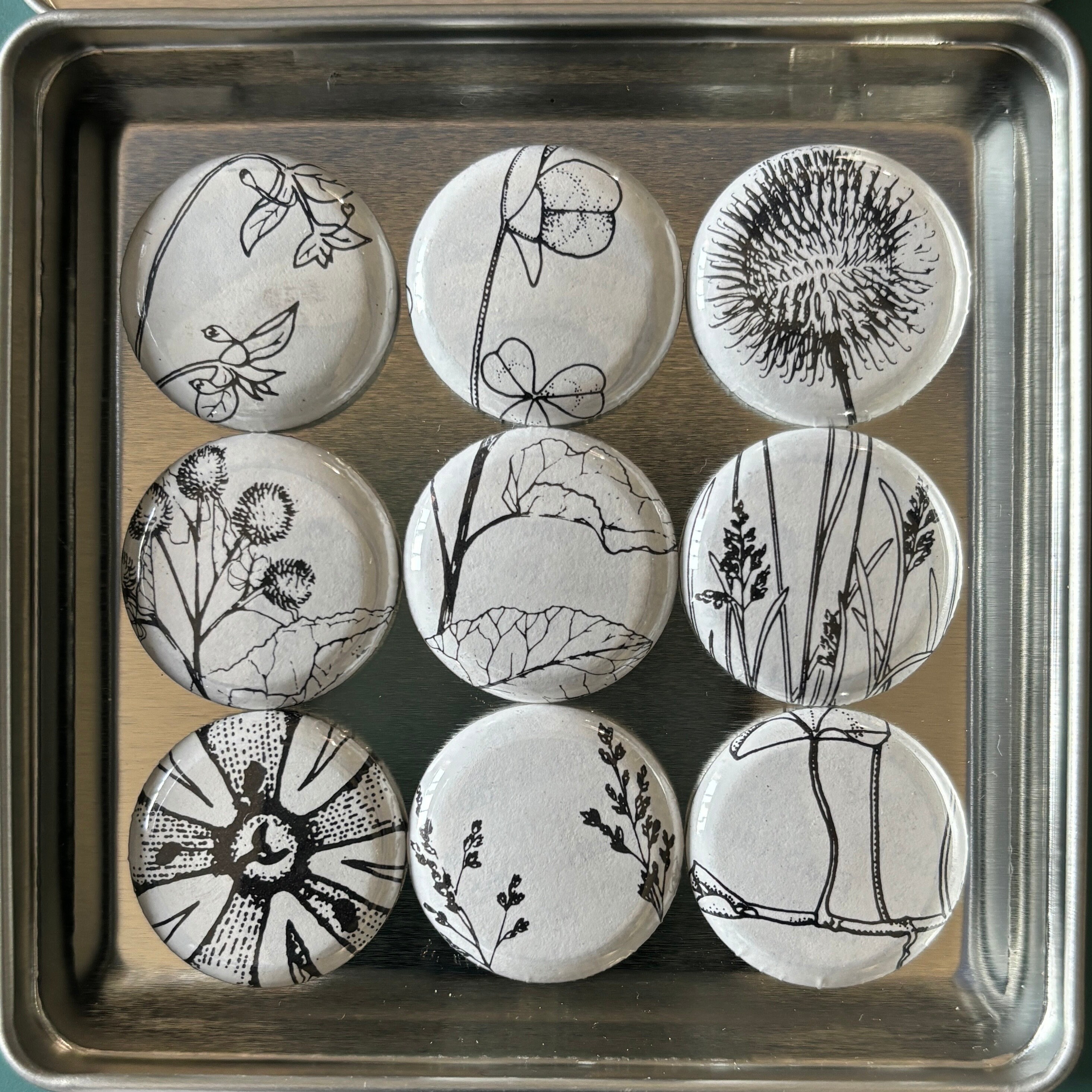 Handmade 1 Round Magnets Featuring Maps, Vintage Papers and Other ...