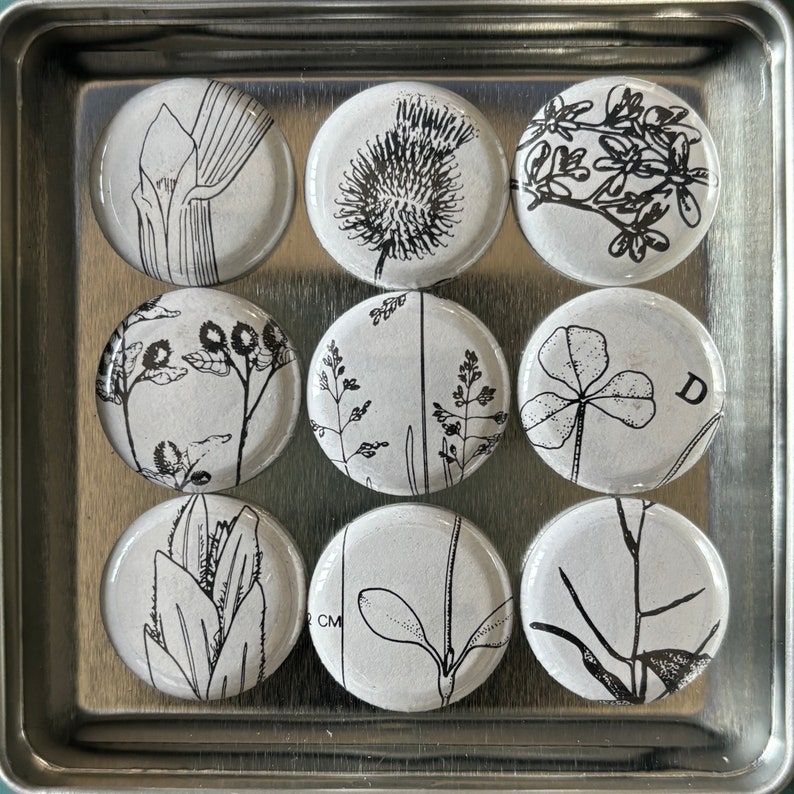 Handmade 1 Round Magnets Featuring Maps, Vintage Papers and Other ...