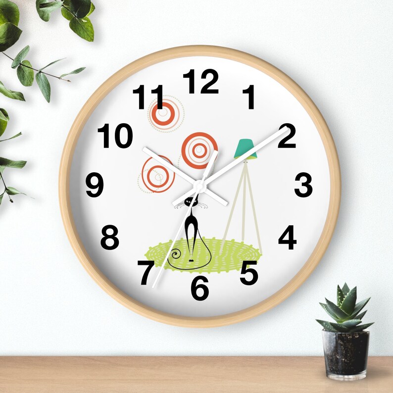 50th Anniversary Black Wall Clock Retro Clock for Modern Home - Etsy