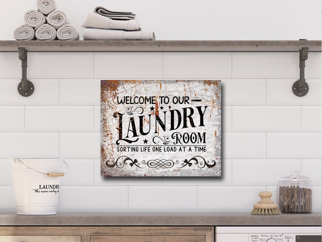Laundry Sign Laundry Room Signs Welcome to Our Laundry Room - Etsy