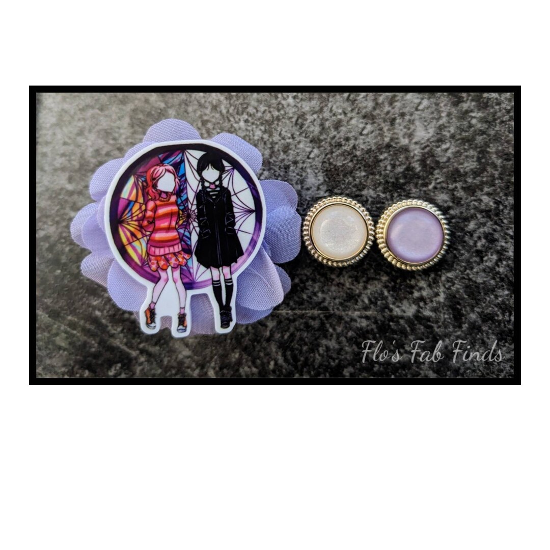 Character Inspired Clip | Nerd Clip | Barrette | Wednesday | Family ...