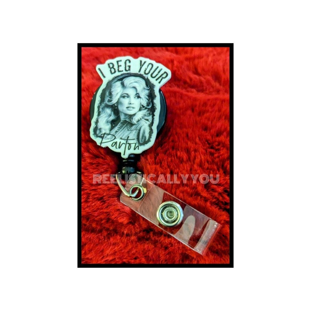Badge Reel | Badge Holder | New LARGER SIZE Beg Your Pardon | Lanyard ...