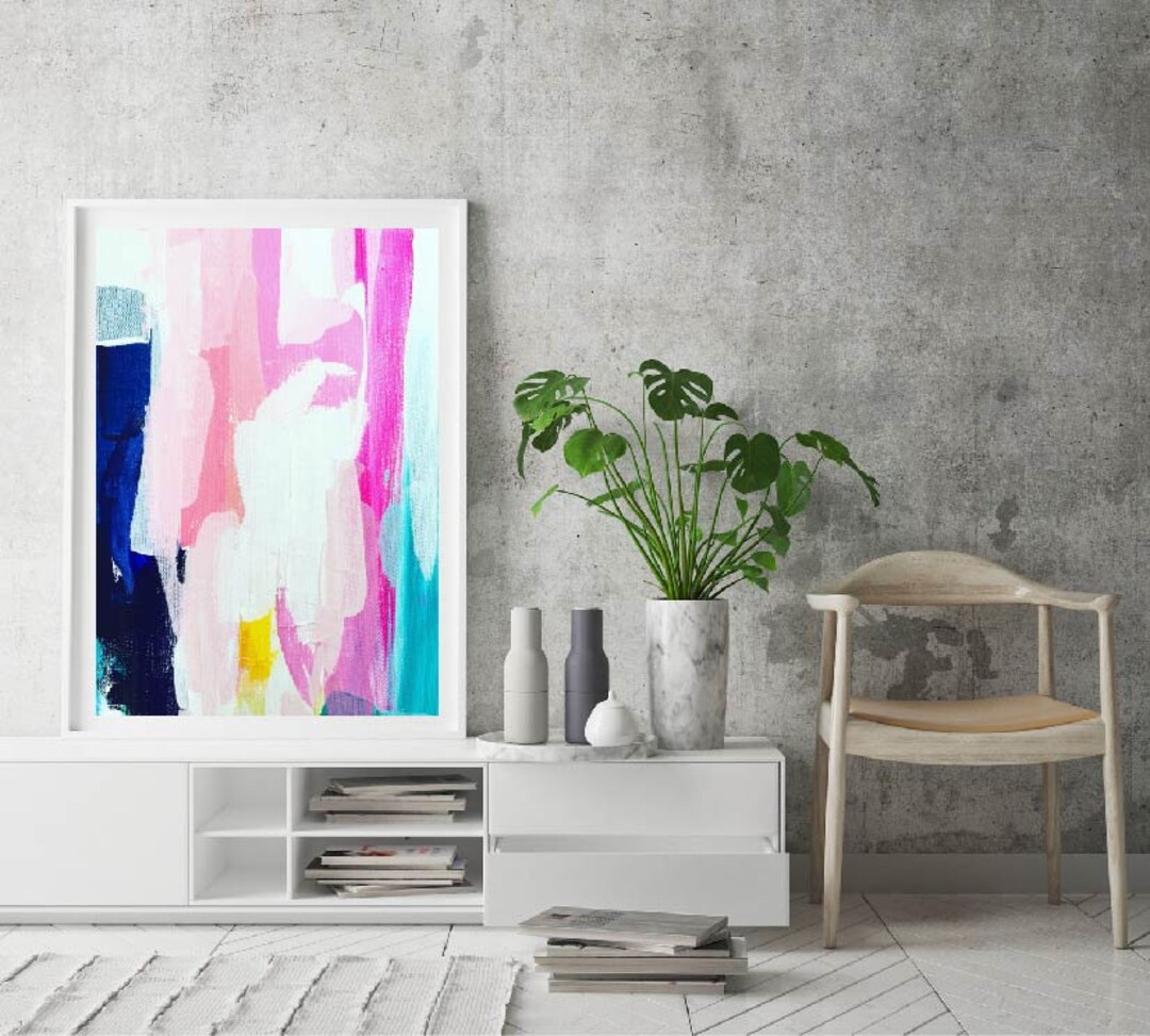 Abstract Floral, Garden of Enid Print, Floral Abstract Giclee Print ...