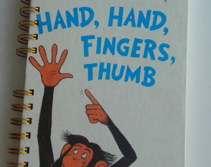Hand Hand Fingers Thumb Storybook Journal Upclycled | Etsy
