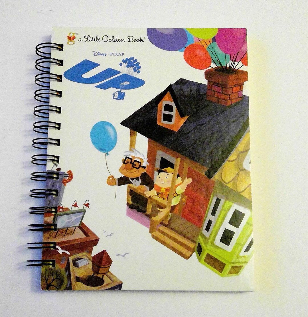 UP Storybook Journal – Recycled Little Golden Book, Disney Autograph ...