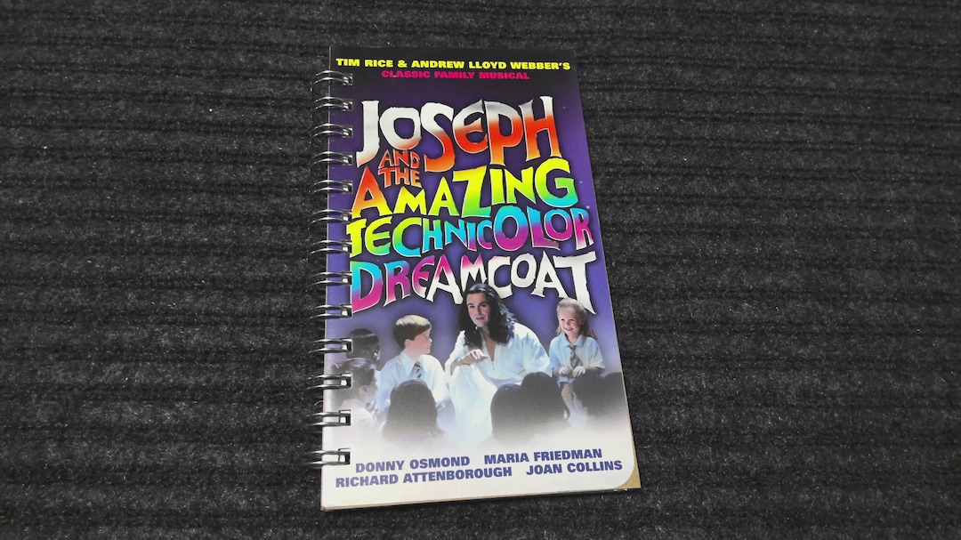 Joseph Dream Coat VHS Notebook Made From an Original Movie Cover ...
