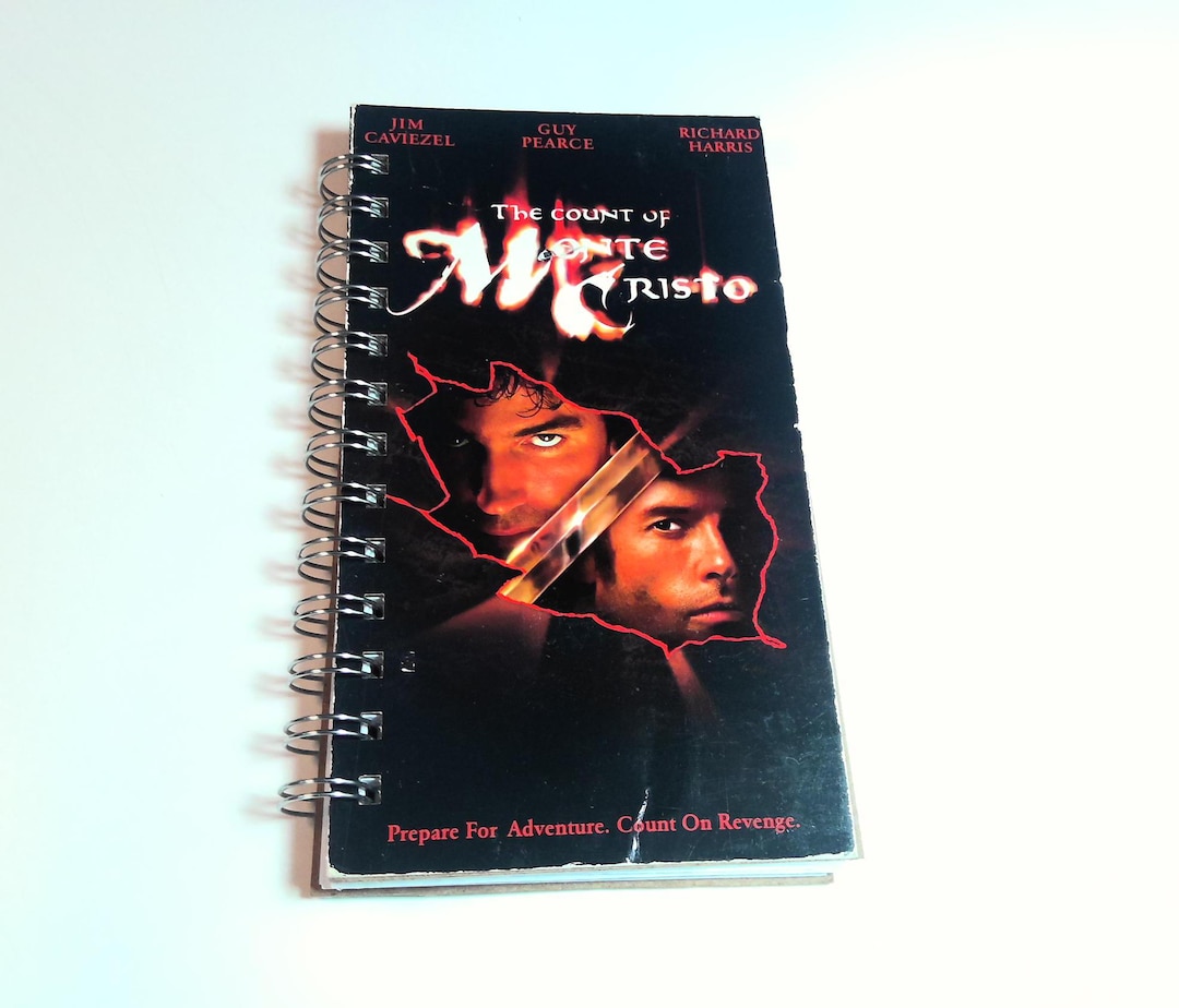 The Count of Monte Cristo VHS Cover Notebook, Movie Notepad, Journal ...