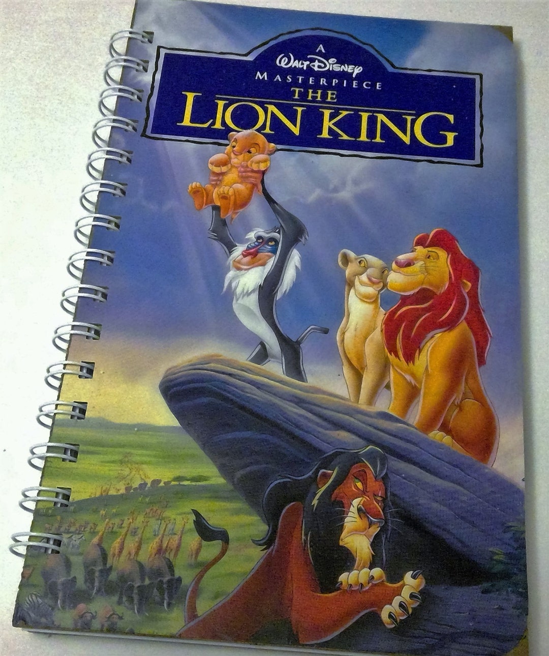 Lion King VHS Notebook, Movie Notepad, Blank Notebook, VHS Cover ...