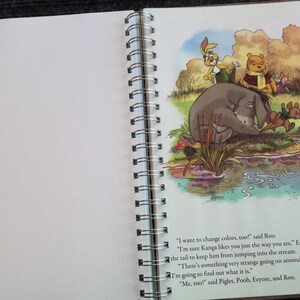 Winnie the Pooh, Storybook Journal, Upcycled, Recycled Book Turned ...
