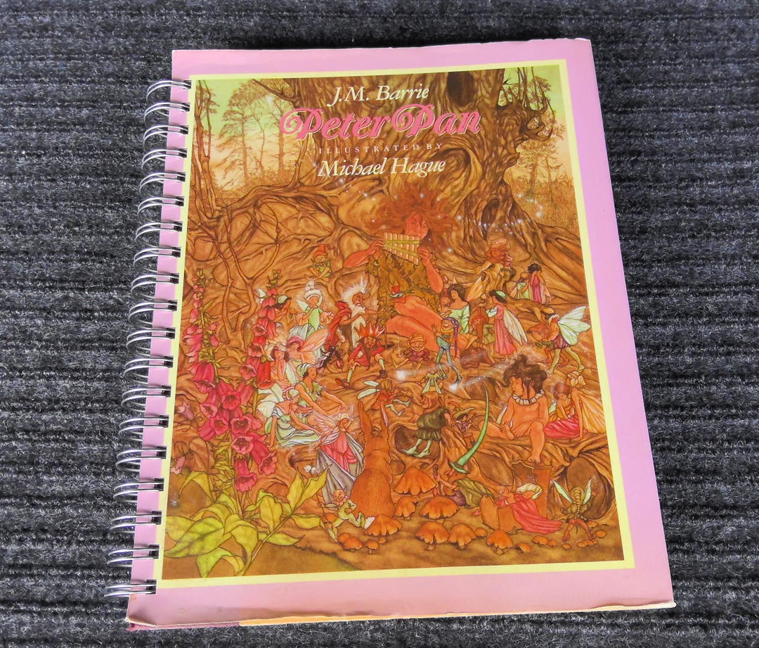 Peter Pan Storybook Journal, Book Turned Journal, Upcycled Book ...
