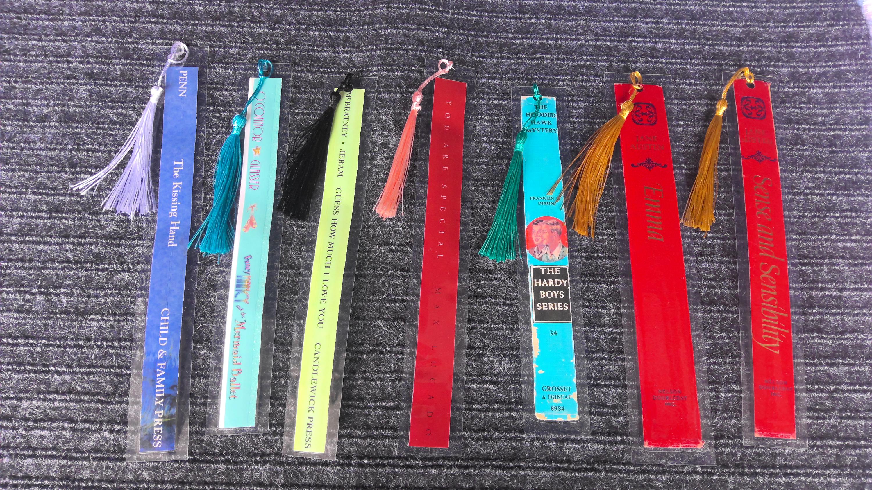 Upcycled Book Spine Bookmark: Tasseled Reader Gift - Etsy