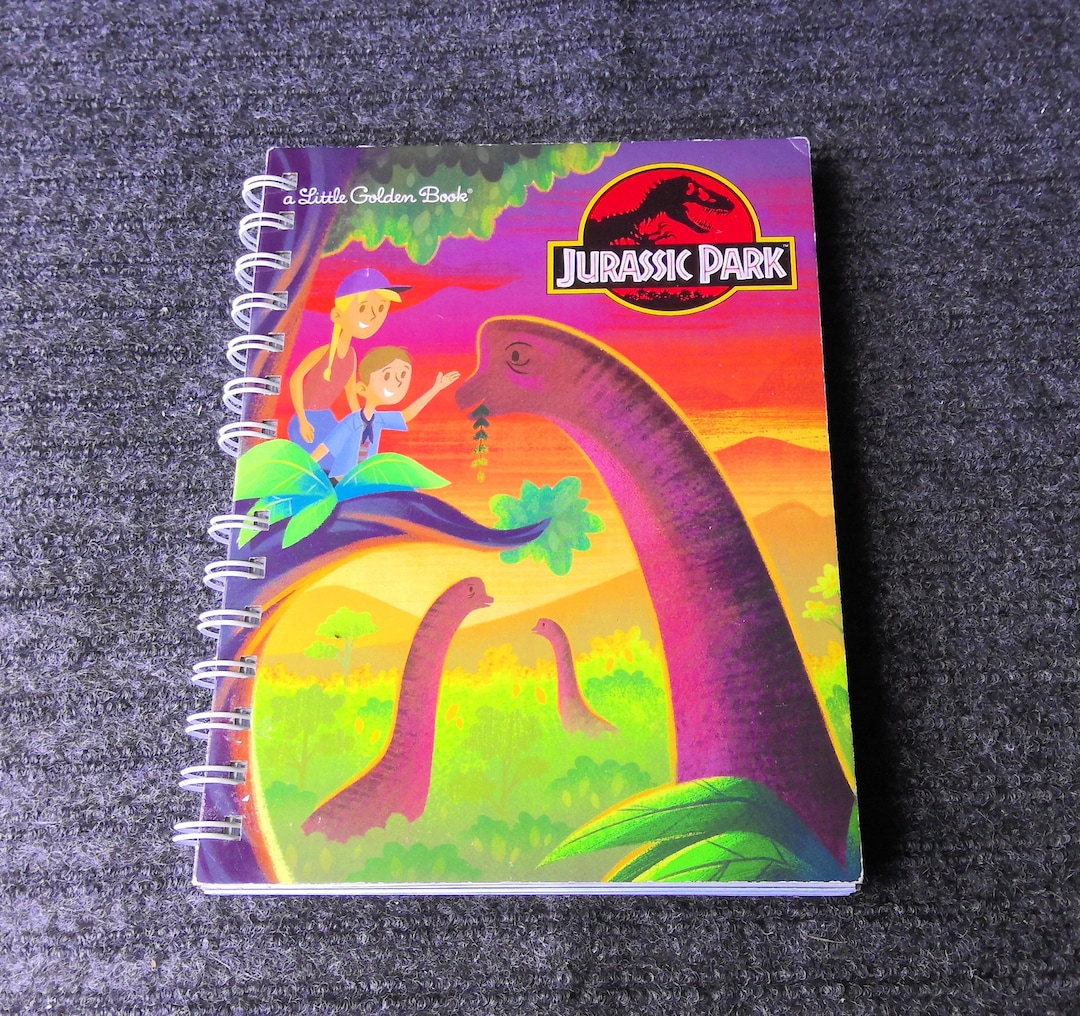 Jurassic Park, Storybook Journal, Book Turned Journal, Upcycled ...