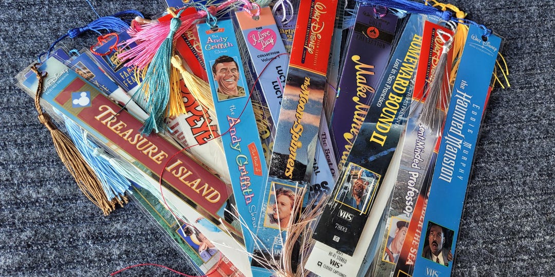Listing #32, VHS Movie Bookmark, Book Lover Gift, Movie Lover Gift ...