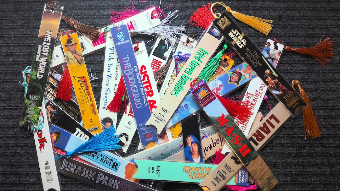 Listing #4, VHS Movie Bookmark, Book Lover Gift, Lover Gift, Vintage ...