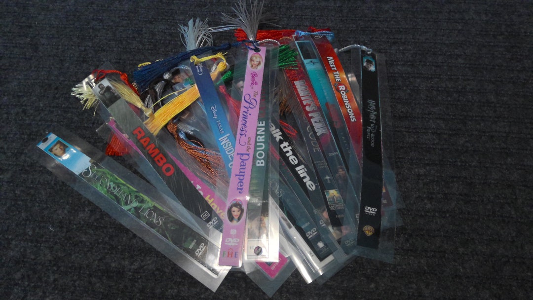 Listing 4, DVD Movie Spine Bookmark, Book Lover Gift, Movie Lover Gift ...