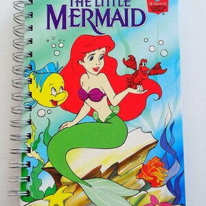 The Little Mermaid Storybook Journal Upcycled Repurposed - Etsy