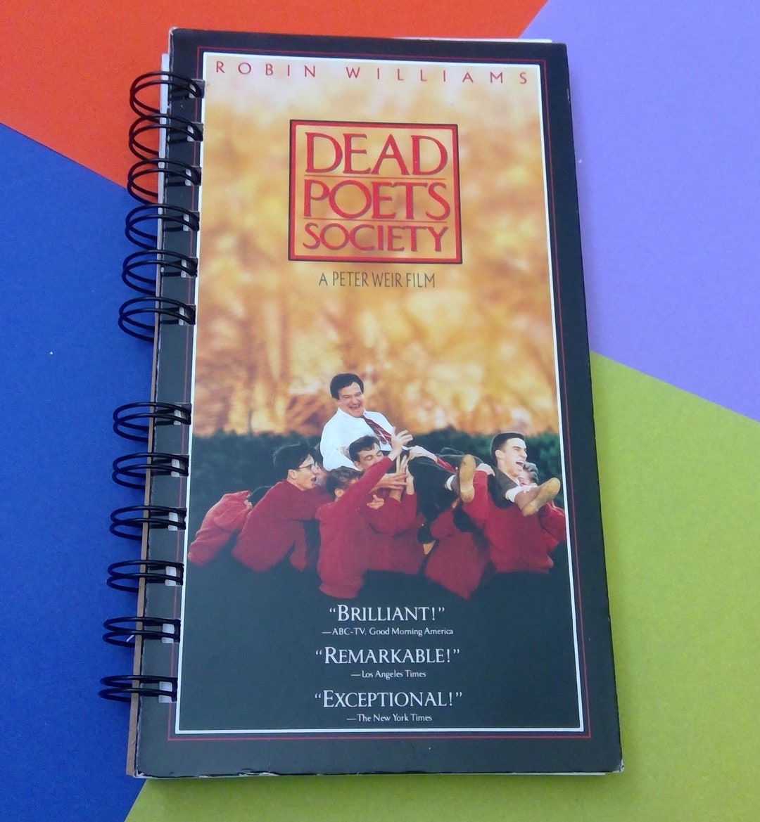Dead Poets Society VHS Cover Notebook, Movie Notepad, Blank Notebook ...