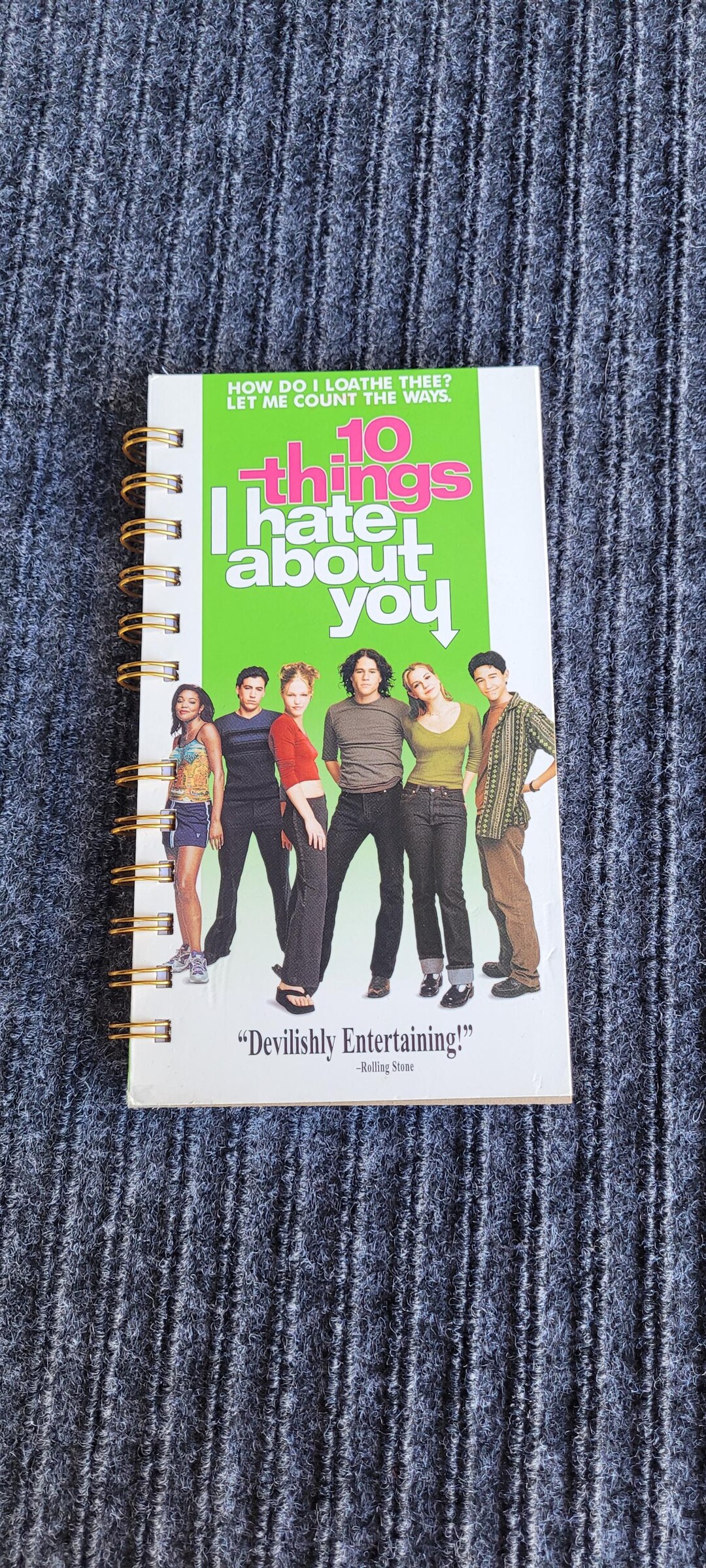10 Things I Hate About You VHS Notebook, Movie Notepad, Blank Notebook ...
