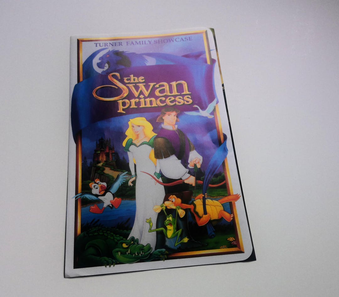 Swan Princess VHS Notebook, Movie Notepad, Upcycled Vhs Movie Cover ...