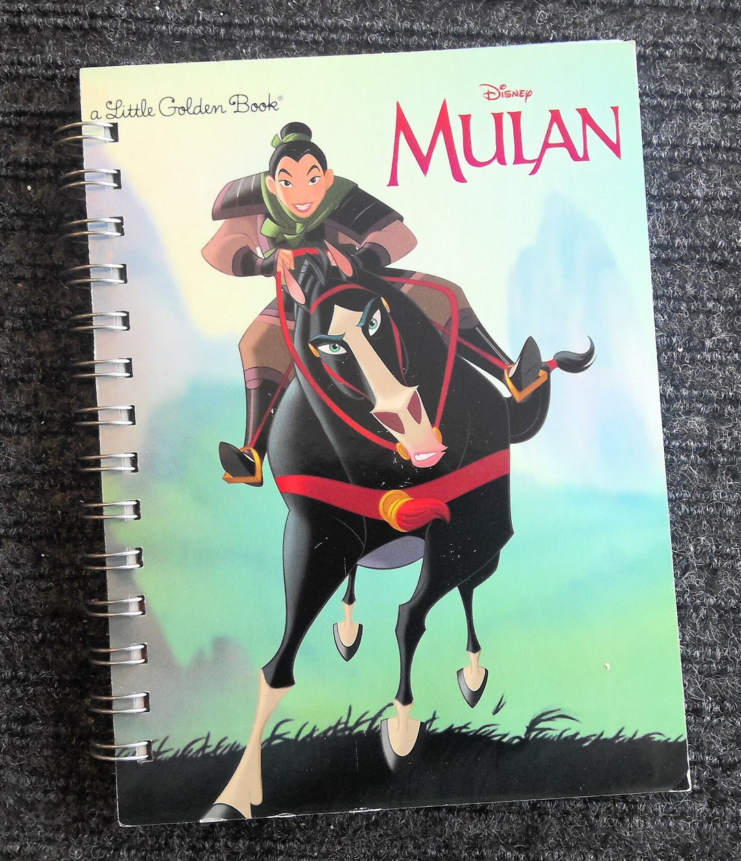 Mulan, Storybook Journal, Recycled Journal Book, Little Golden Book ...