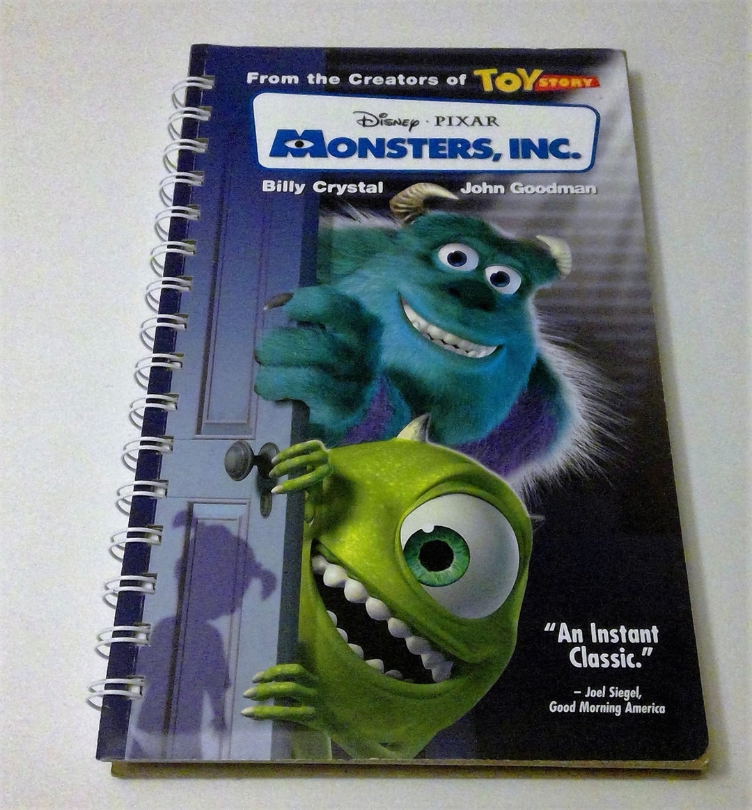 Monsters Inc. VHS Notebook, Disney Movie Notepad, Autograph Book - Etsy