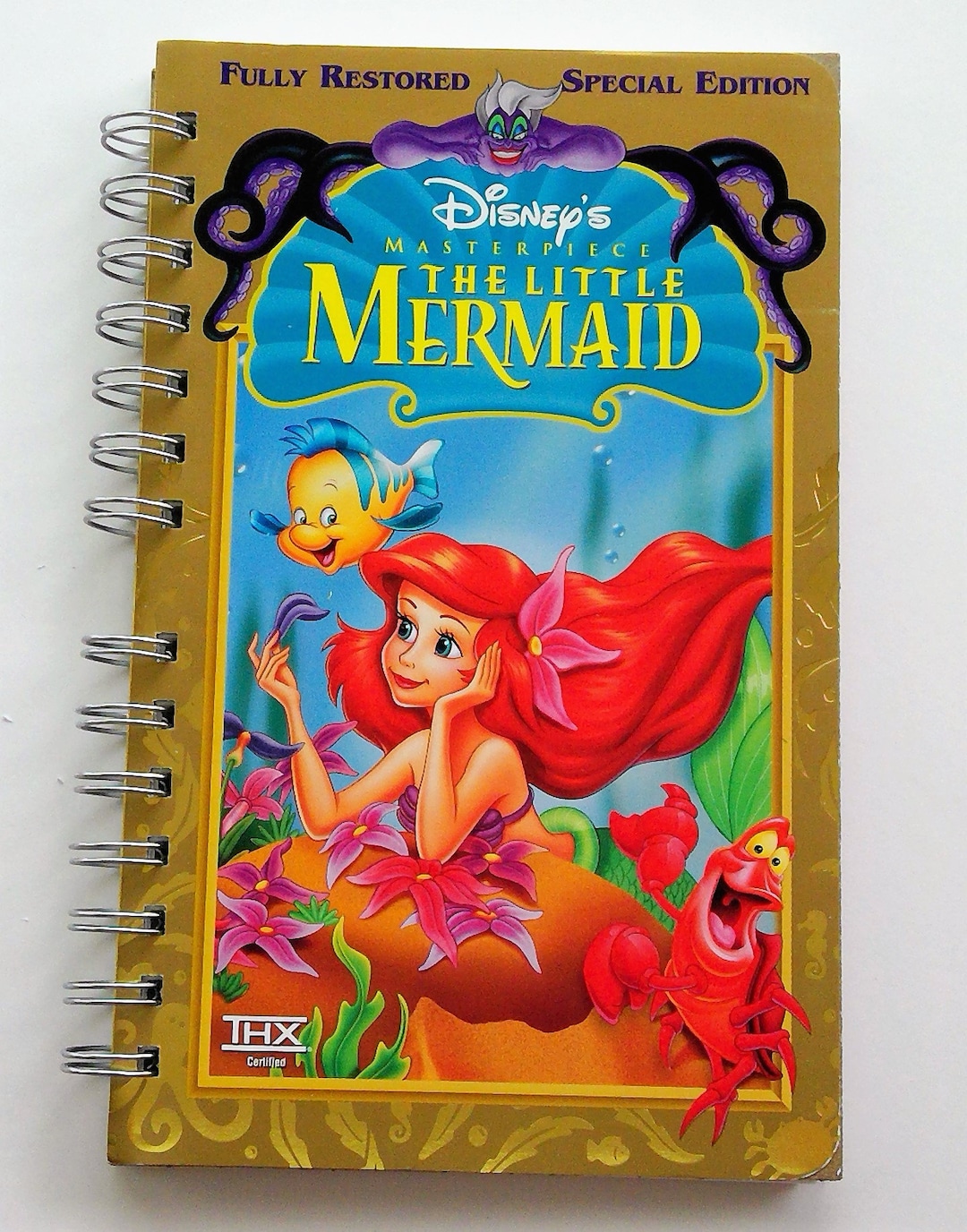 Upcycled Little Mermaid VHS Cover Notebook, Disney Junk Journal - Etsy