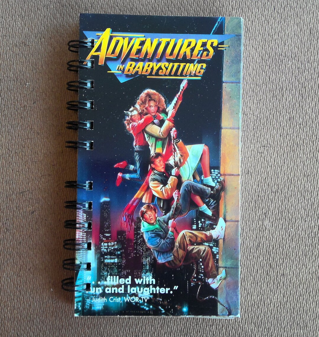 Adventures in Babysitting VHS Notebook, Movie Notepad, Blank Notebook ...