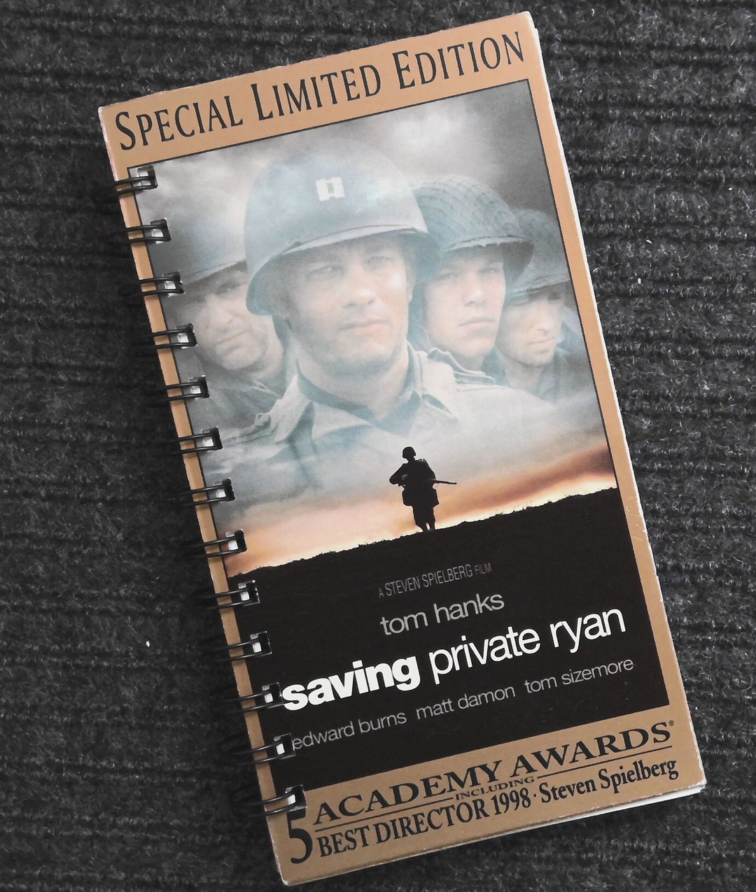 Saving Private Ryan VHS Cover Notebook, Movie Notepad, Movie Lover Gift ...