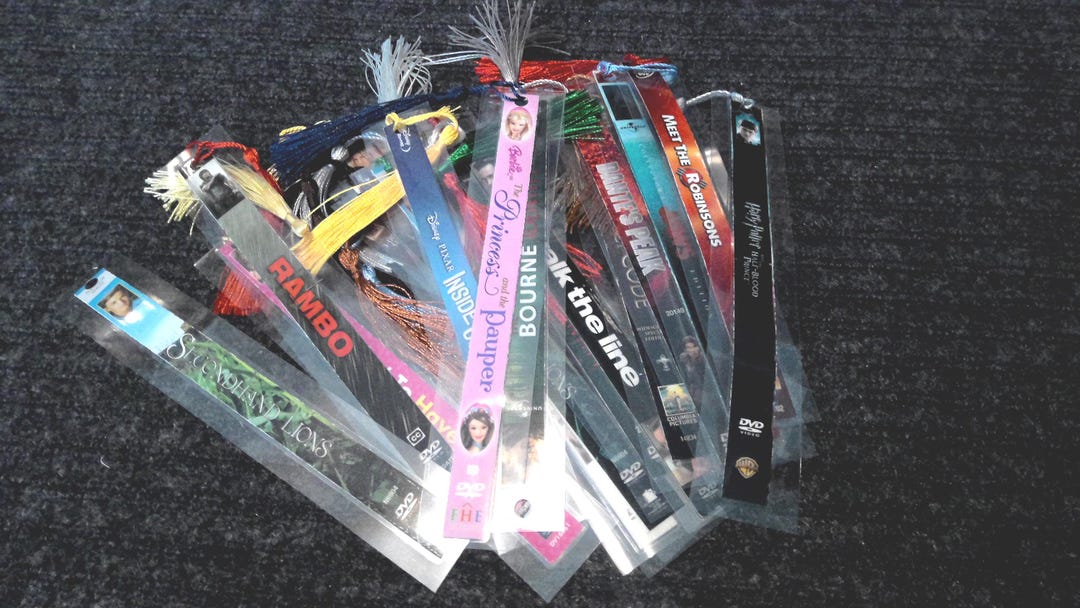 Listing #4, DVD Movie Spine Bookmark, Book Lover Gift, Movie Lover Gift ...