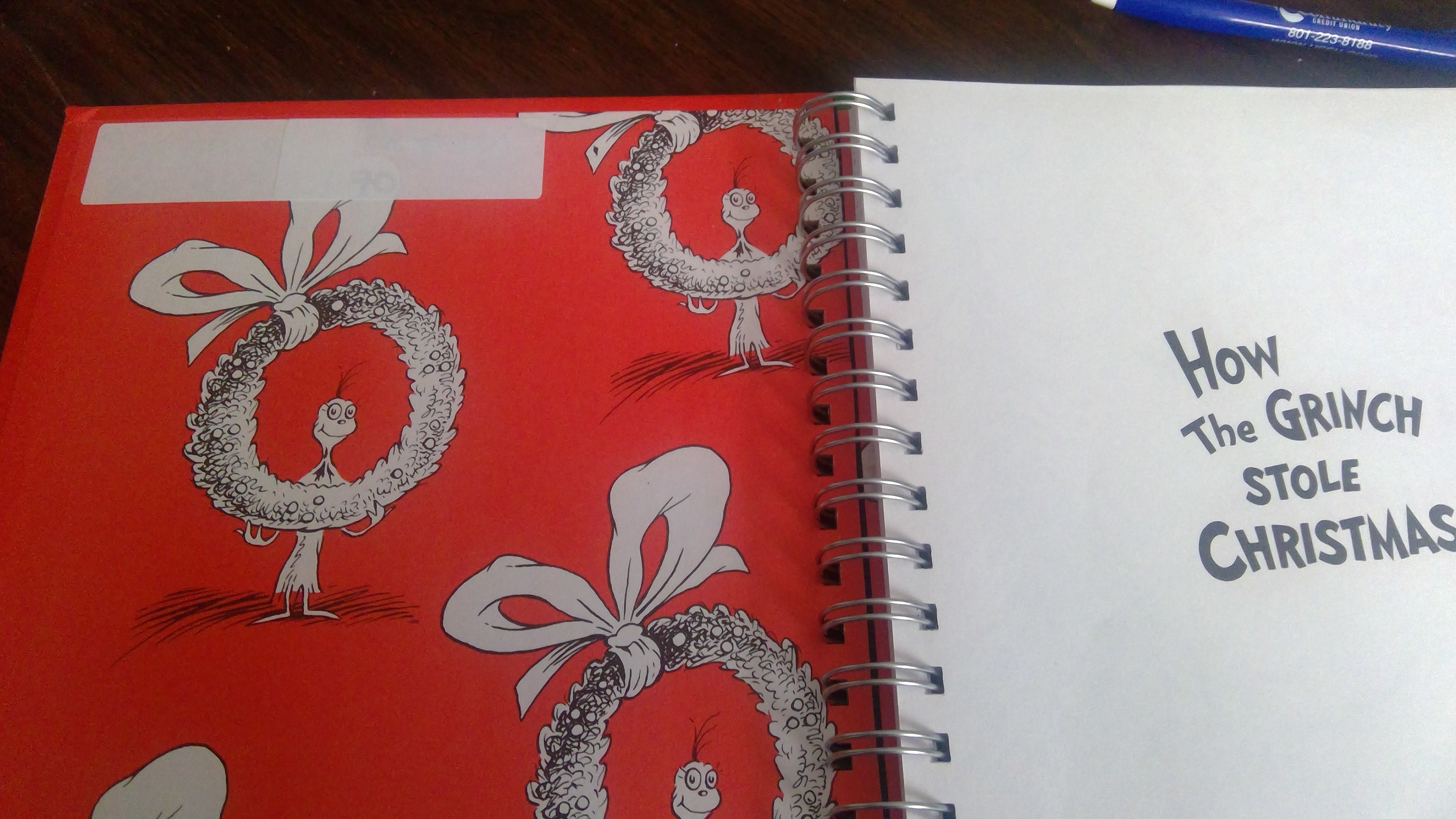How the Grinch Stole Christmas Story Book Journal Recycled - Etsy