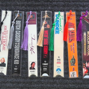 Upcycled VHS Movie Bookmark With Tassel – Retro Film Lover Gift ...