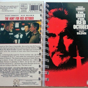 The Hunt for Red October VHS Notebook: Sean Connery Movie Notepad - Etsy