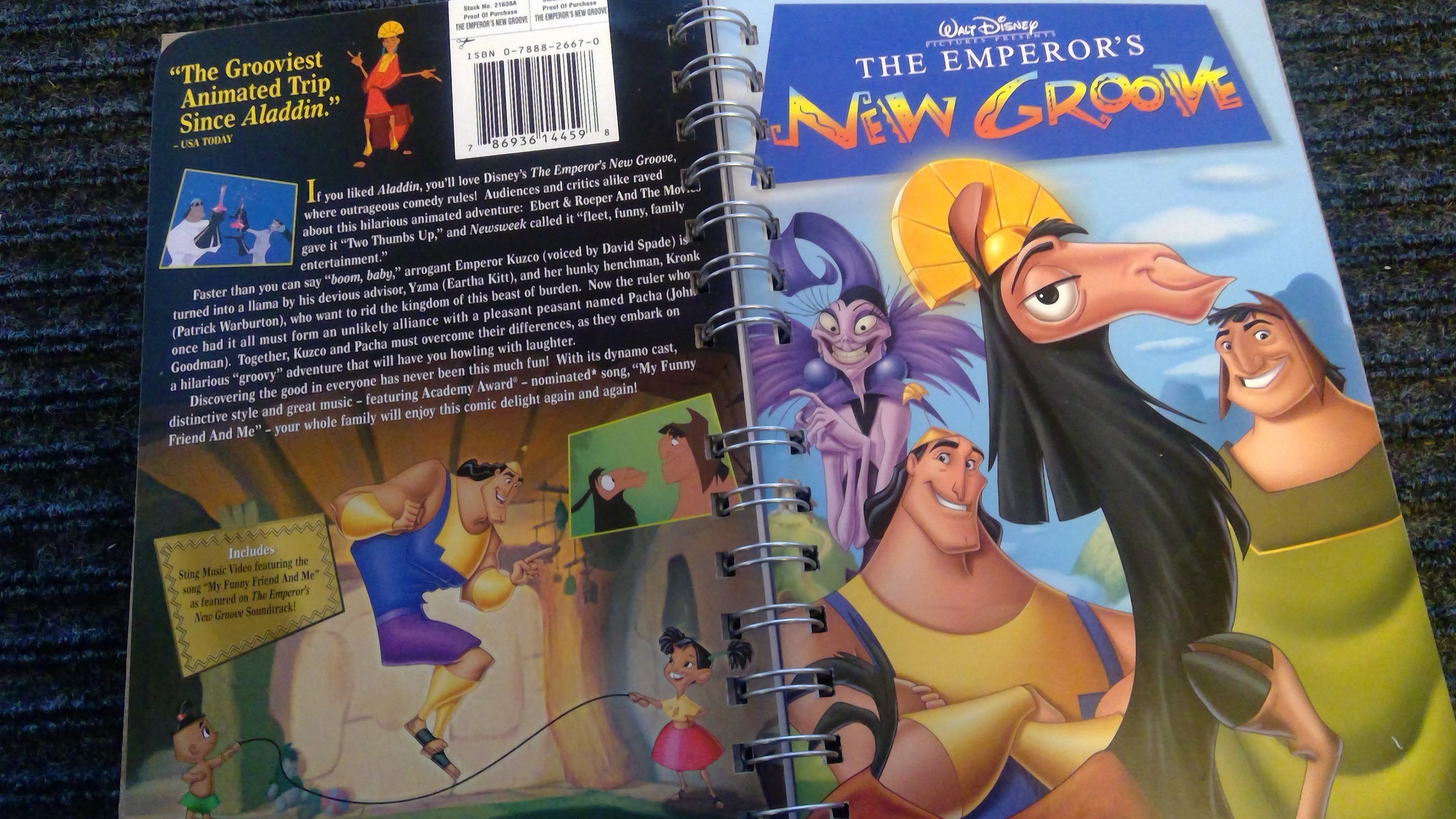 The Emperor's New Groove VHS Notebook Movie Notepad | Etsy