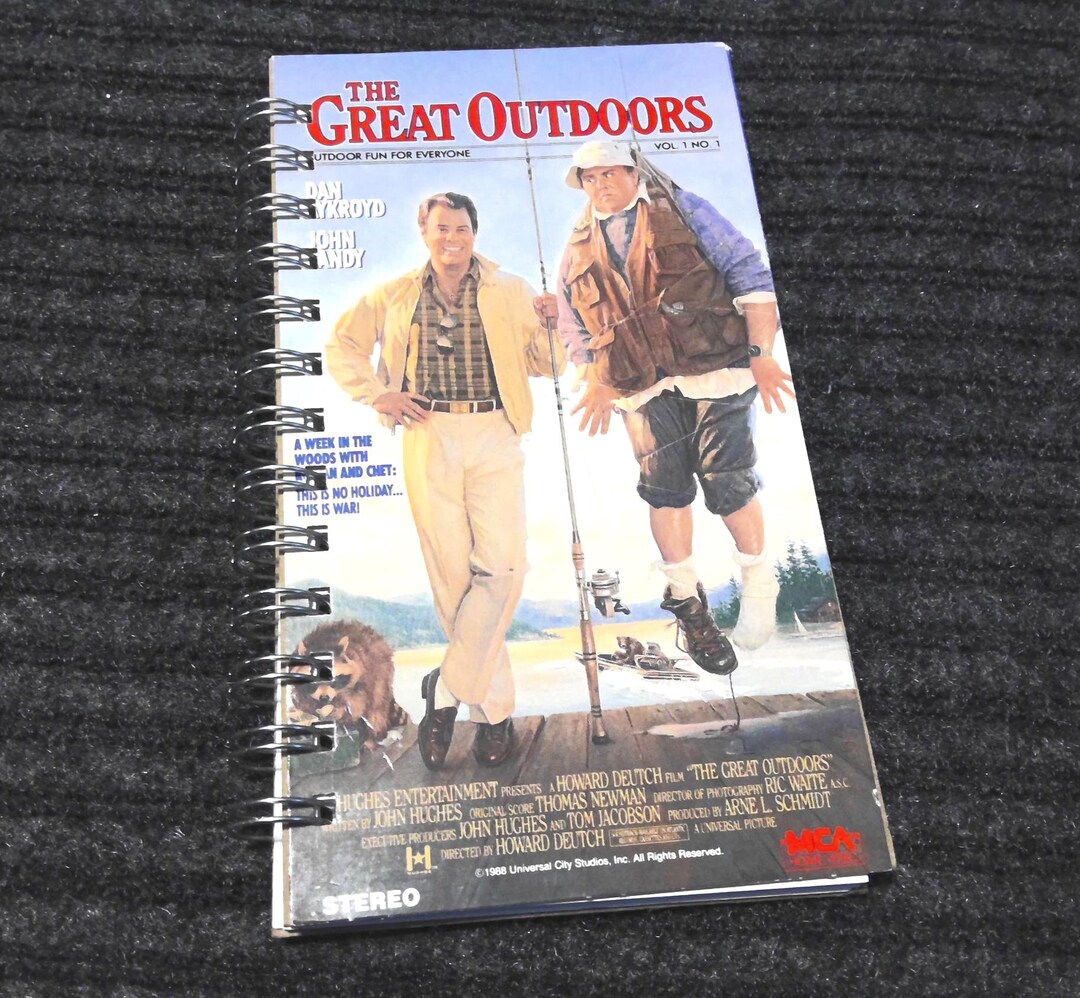 The Great Outdoors VHS Cover Notebook: Upcycled Film Journal, Retro ...