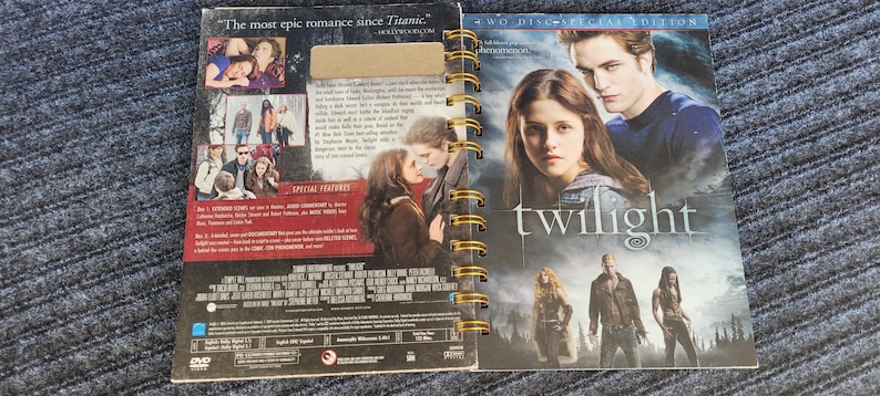 Twilight Upcycled VHS Notebook – Movie Lover’s Journal, Handmade Blank ...