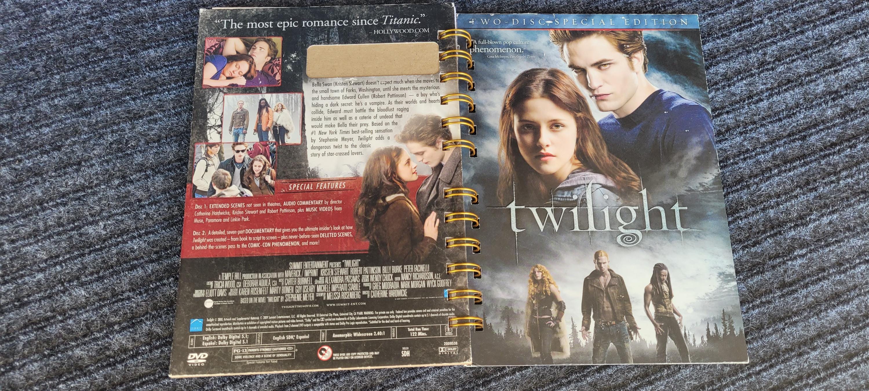 Twilight Upcycled VHS Notebook – Movie Lover’s Journal, Handmade Blank ...