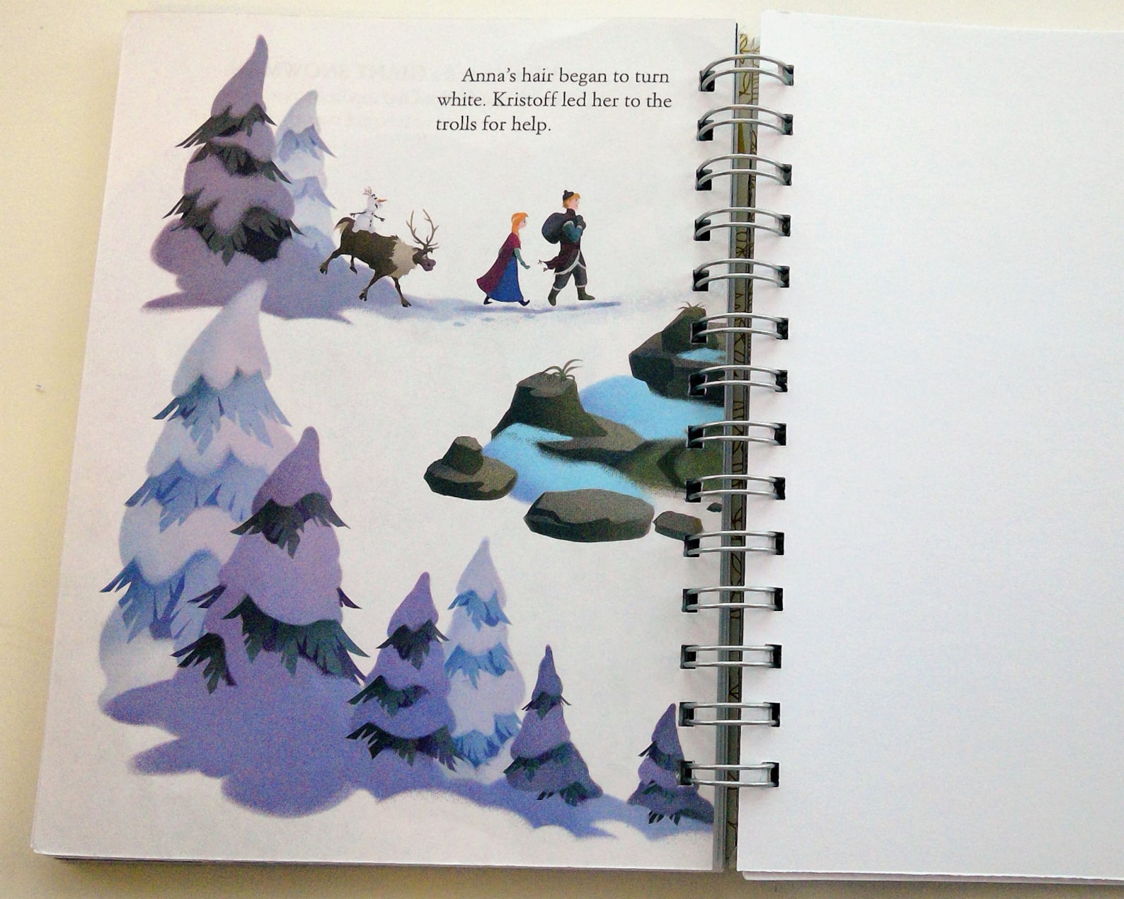 Frozen Elsa and Anna Storybook Journal Disney Autograph - Etsy