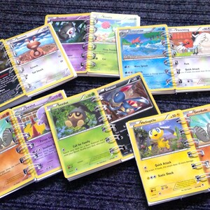 Pokemon Notebook, Little Notebook, Upcycled Pokemon Cards, Party Favor ...