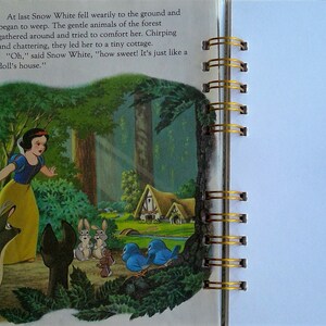 Snow White Upcycled Journal Blank Journal Vintage Journal - Etsy