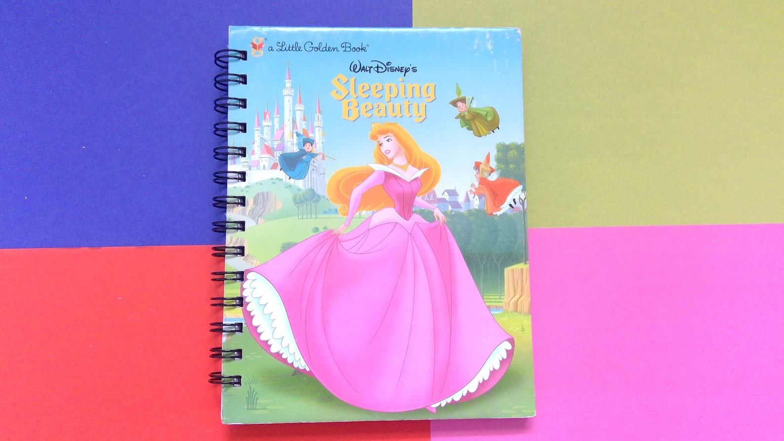 Sleeping Beauty storybook journal recycled Little Golden | Etsy