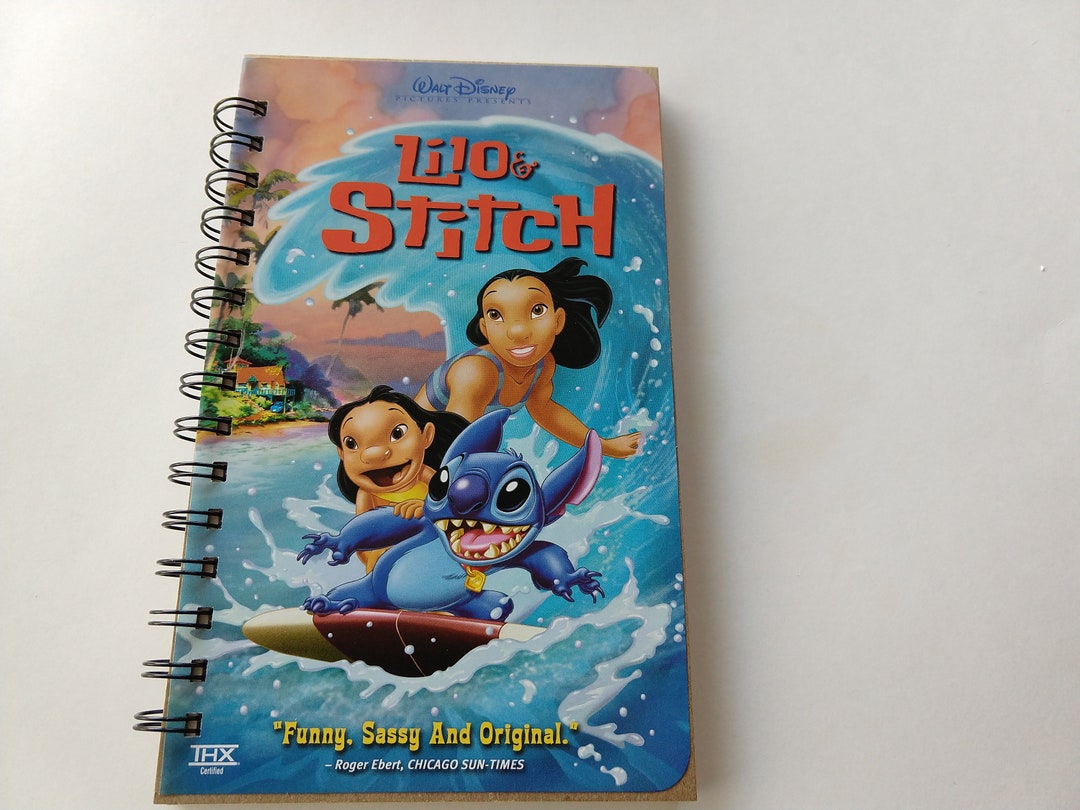 Lilo and Stitch VHS Notebook, Movie Notepad, Blank Notebook, VHS Cover, Autograph Book, Disney ...
