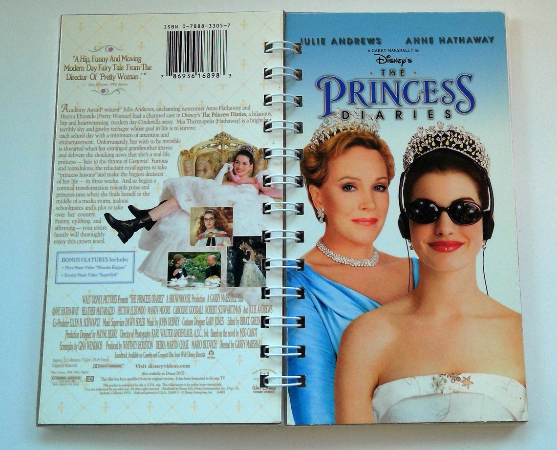 Princess Diaries VHS Notebook Movie Notepad Blank Notebook - Etsy