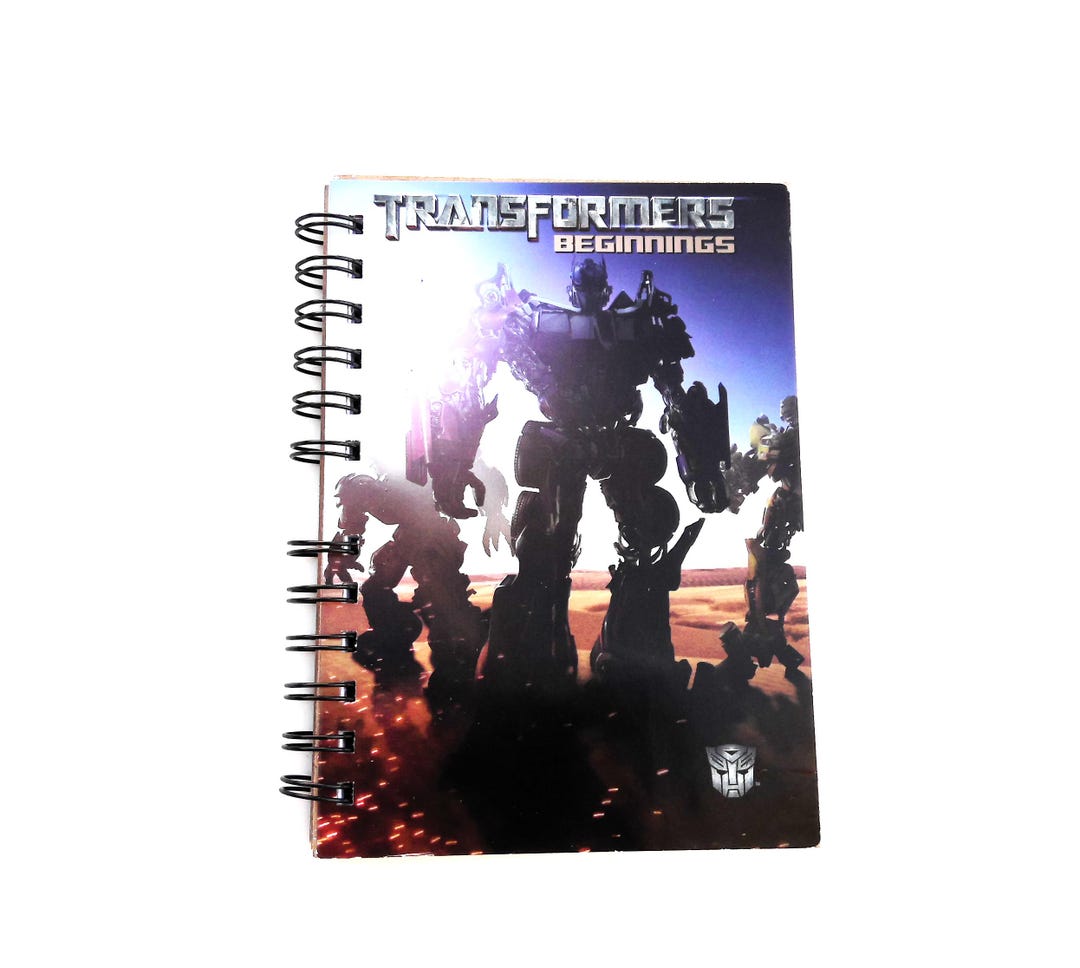 Transformers Beginnings VHS or DVD Notebook, Movie Notepad Upcycled ...
