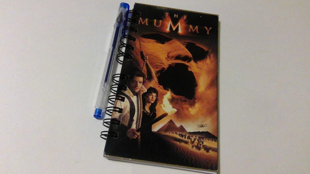 The Mummy VHS or DVD Notebook, Movie Notepad Upcycled, Repurposed ...