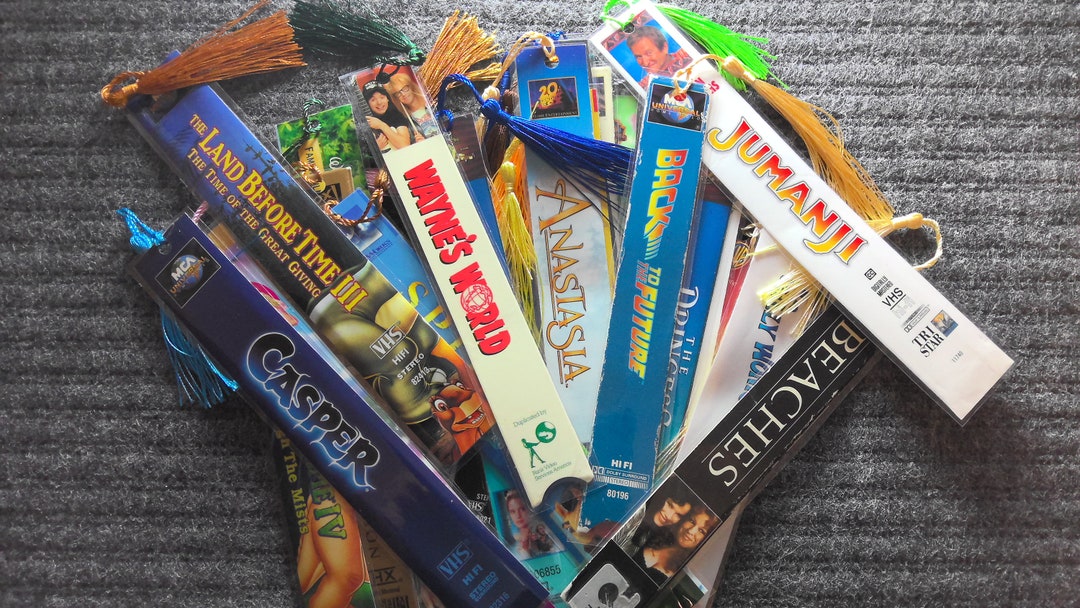 Listing #7, VHS Movie Bookmark, Book Lover Gift, Movie Lover Gift ...