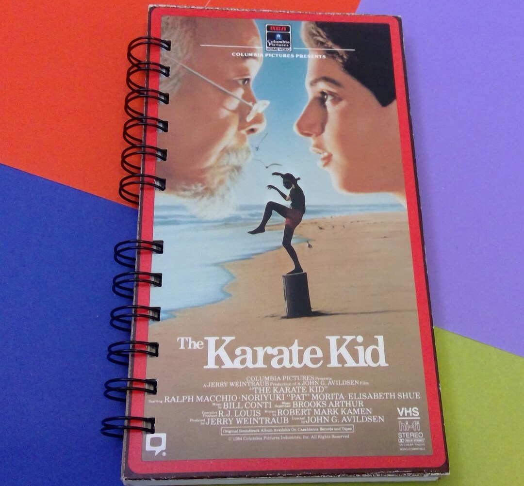 Karate Kid VHS Notebook, Movie Notepad, Blank Notebook, Unique Gift, Junk Journal, Movie Lover ...