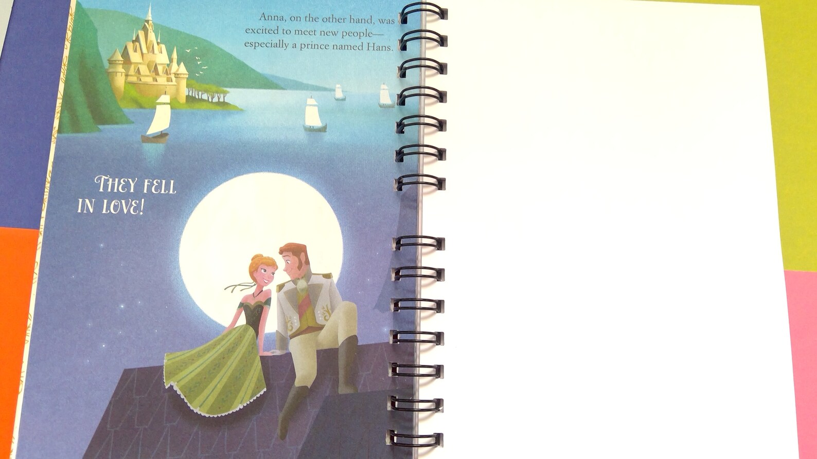 Frozen Elsa and Anna Storybook Journal Disney Autograph | Etsy